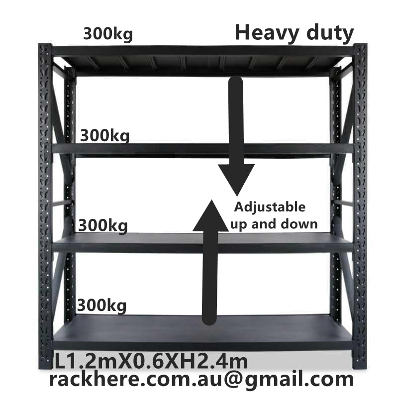 storage shelves 1000kg L1.2mX0.6XH2.4m garage shelving store racking w ...
