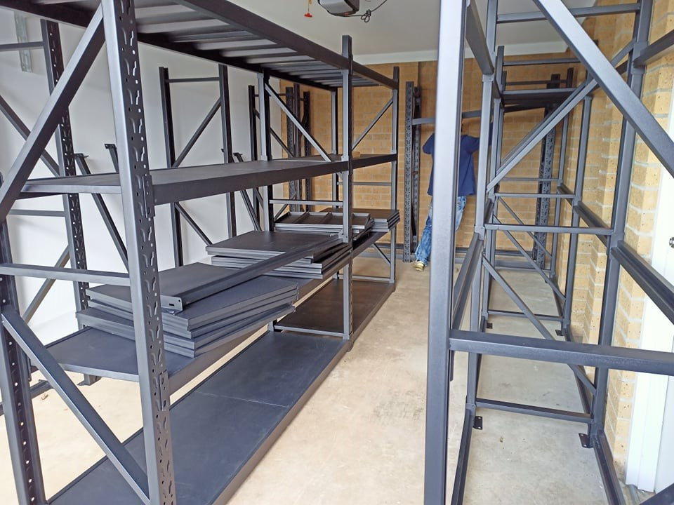 Welded column 800kg racks for storage L2mX0.6XH2.4m dark grey racks fo ...